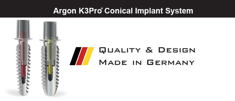 Argon K3Pro Conical Implants